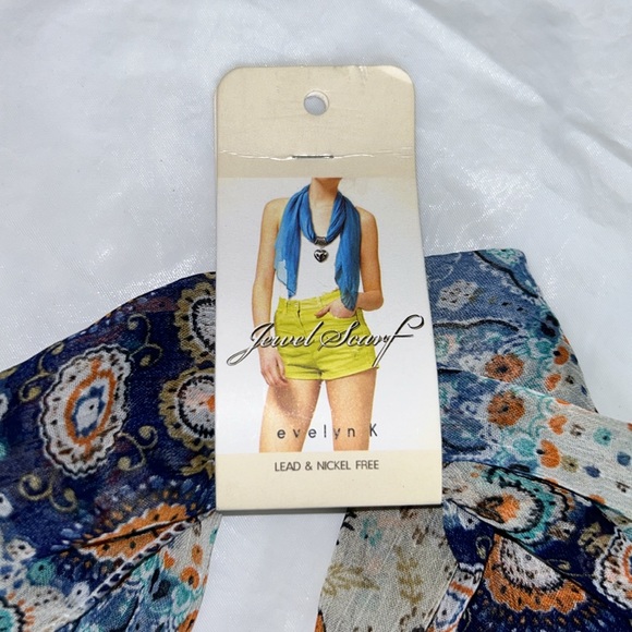 evelyn K New York | Accessories | Nwt Evelyn K New York Jewel Scarf ...
